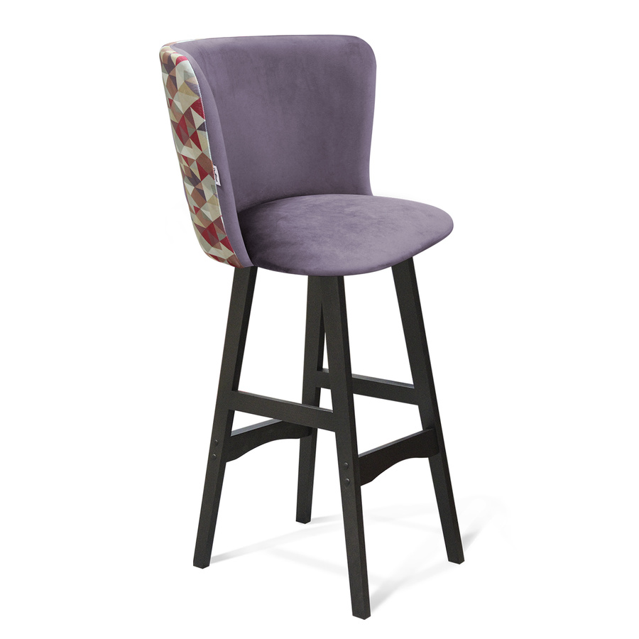 Барный стул Sheffilton 205283, венге/сумеречная орхидея