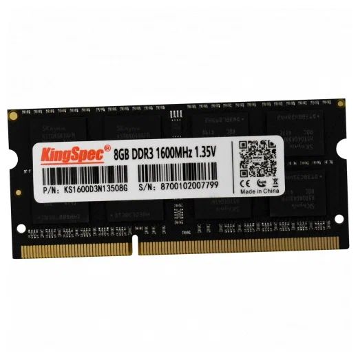 Оперативная память KingSpec KS1600D3N13508G (KS1600D3N13508G), DDR3 1x8Gb, 1600MHz