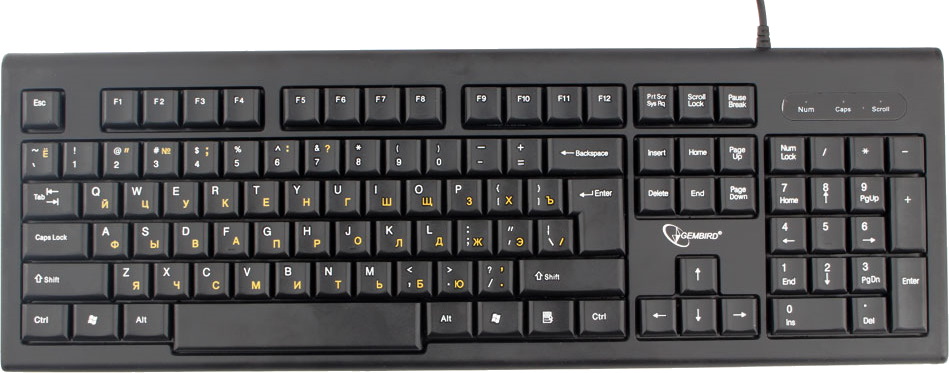 Проводная клавиатура Gembird KB-8354U-BL Black