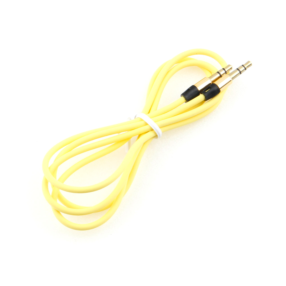 Кабель AUX Cablexpert CCAB-01-35MM-1MY 3.5 mm jack 1м Yellow