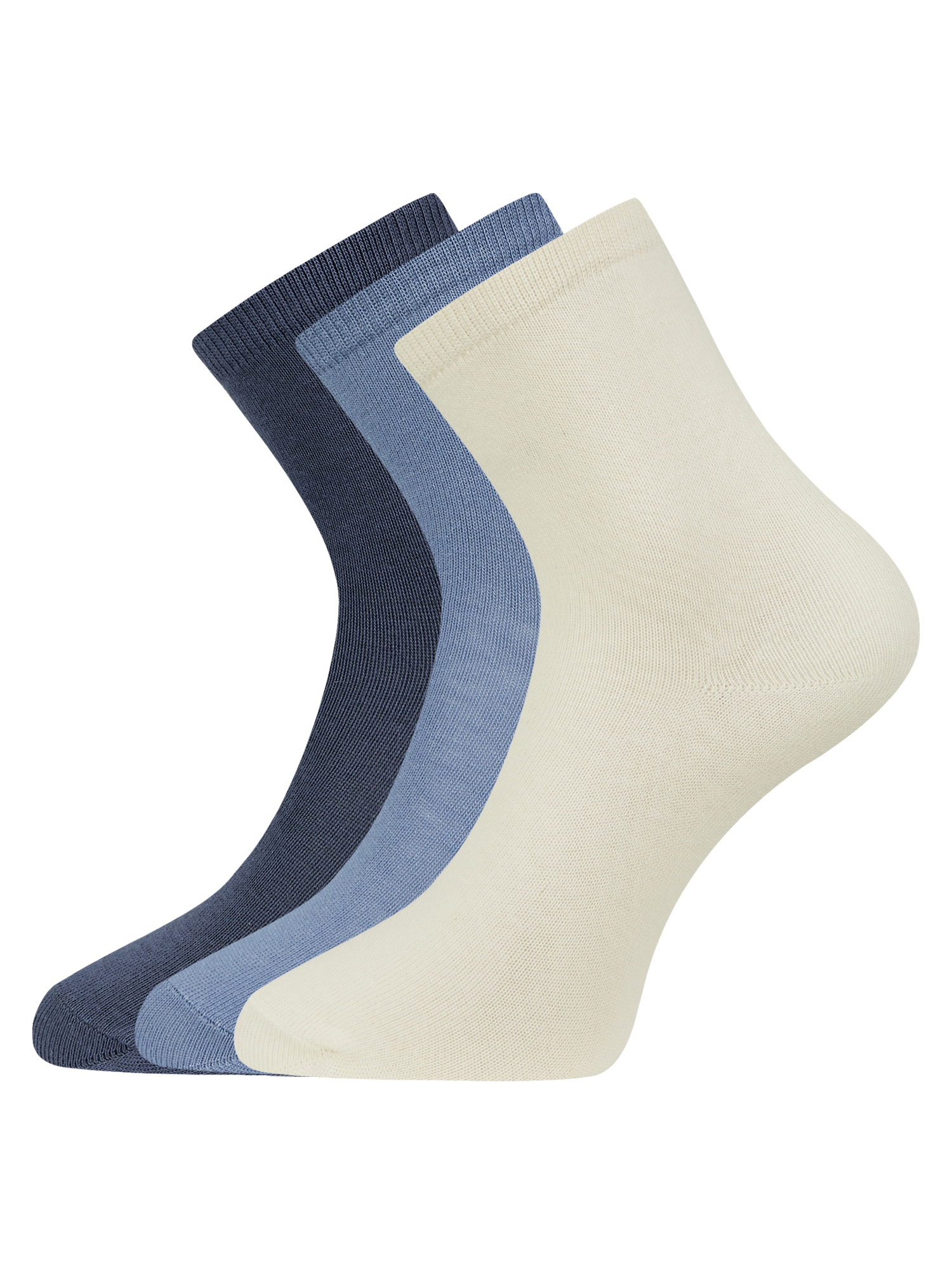 Комплект носков женских oodji 57102466T3 разноцветных 38-40