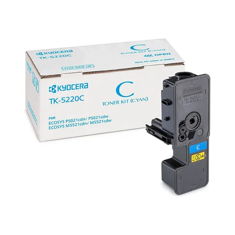 Тонер-картридж для Kyocera Ecosys P5021cdn/P5021cdwM5521cdn/M5521cdw TK-5220C cyan 1.2K (E