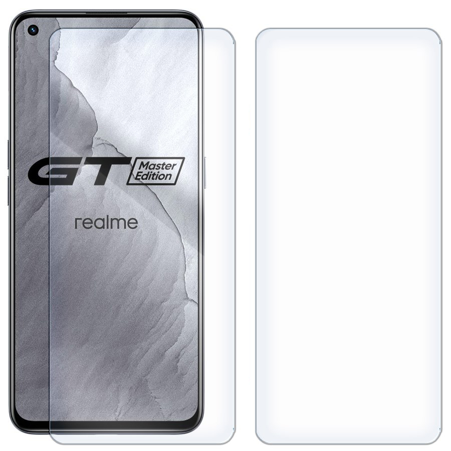 Комплект из 2-x защитных гибридных стекол для Realme GT ME
