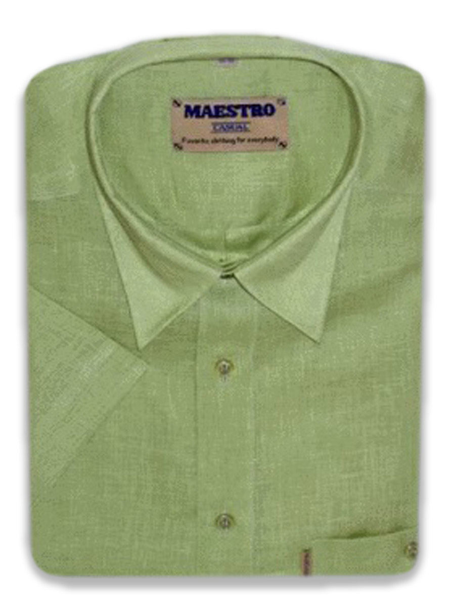 Рубашка мужская Maestro Linen зеленая S