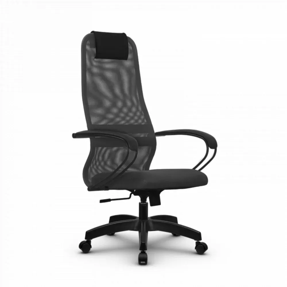 Кресло компьютерное SU-B-8/подл.130/осн.001 Темно-серый/Темно-серый