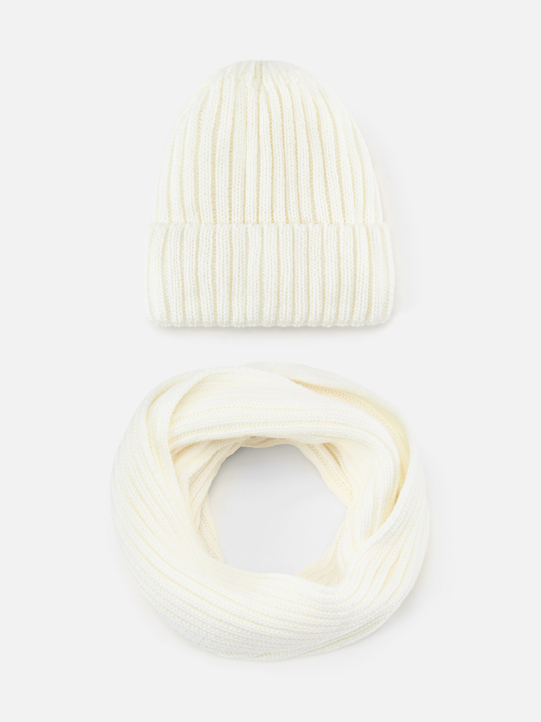 Комплект шапка и снуд September Story женский, белый, размер 56-58, SETWHITE003