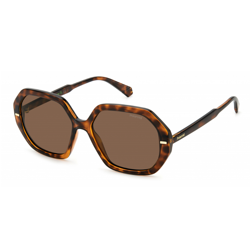Солнцезащитные очки женские Polaroid PLD 4124/S коричневые