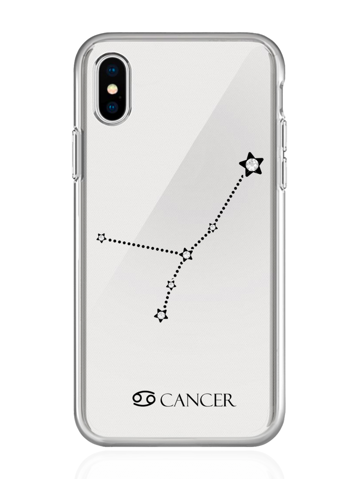 Чехол с инкрустацией кристаллами Lux для iPhone X/XS Рак Cancer