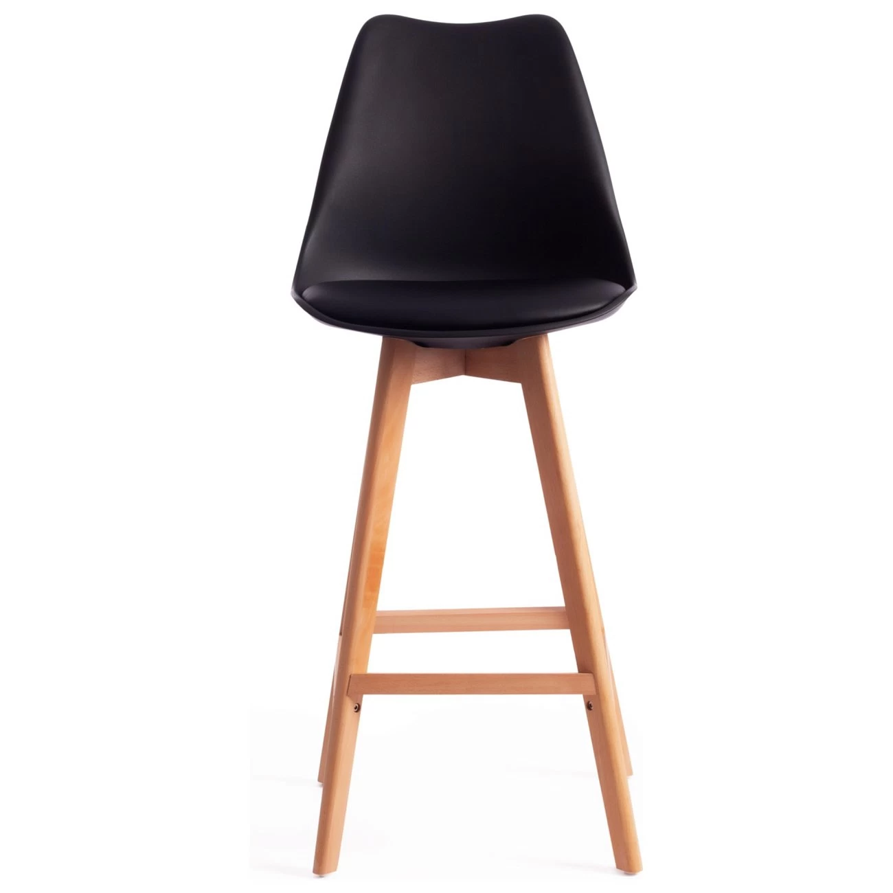 Стул барный TetChair Стул барный TULIP BAR (mod. C1014H) / 1 шт. в упаковке черный/бежевый