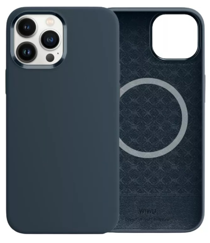 Чехол для телефона Wiwu Magnetic Silicone Phone Case for iPhone 13 Pro/6.1" Abyss Blue