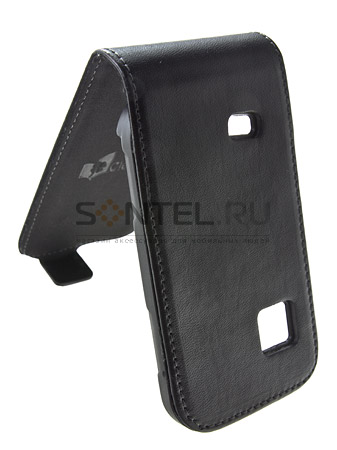 Чехол-книжка Clever Case UltraSlim PREMIUM для Samsung Galaxy S5670 Fit чёрный