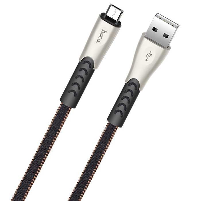 Кабель USB 2.0 A (m) - micro USB 2.0 B (m) 1.2м Hoco U48 Superior Speed - Черный
