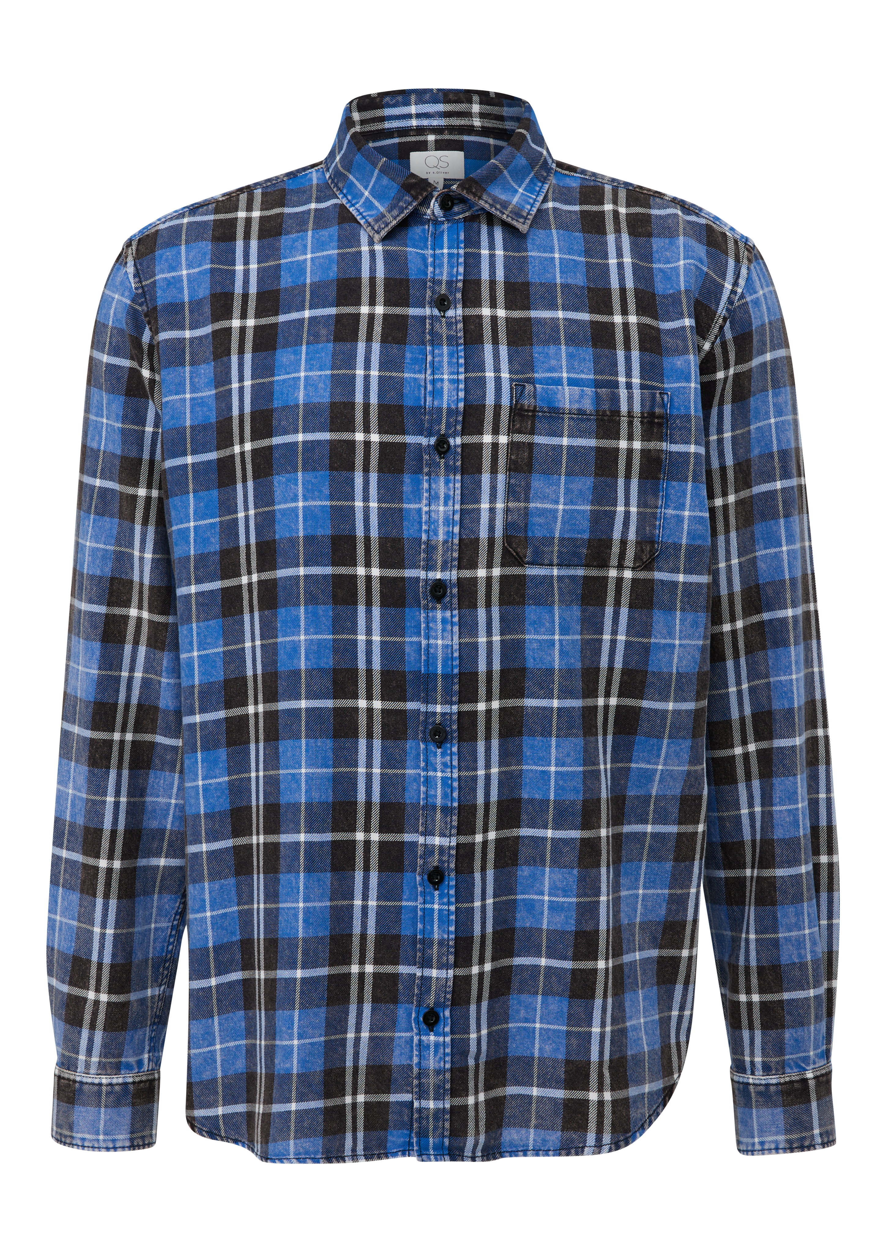 Рубашка мужская QS by s.Oliver 2138724/55N0 синяя M