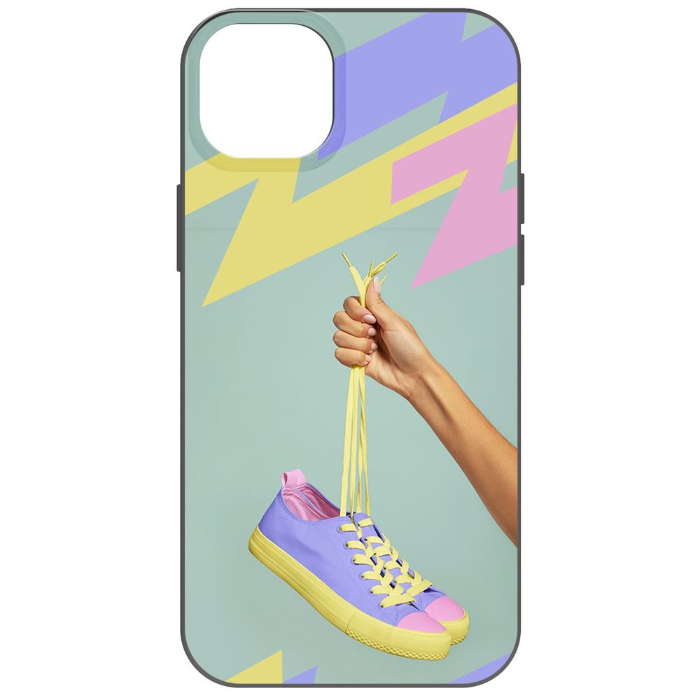 Чехол-накладка Софт Кроссовки женские Цветные для iPhone 14 Plus