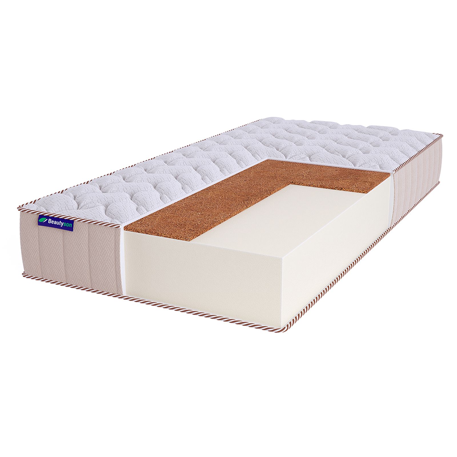 Матрас Beautyson Roll Foam 18 Cocos Lux, 160х175, 21 см, беспружинный