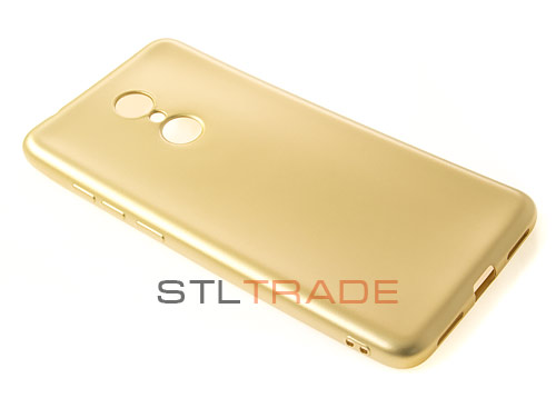 Силиконовый чехол TPU Case Металлик для Xiaomi Mi5 золото