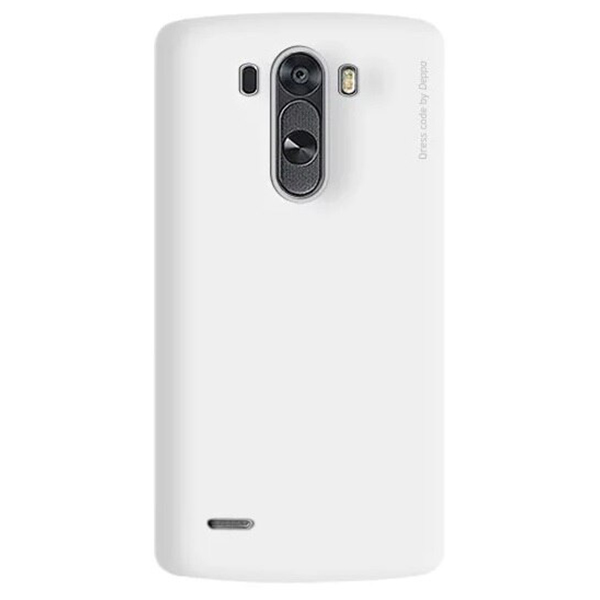 для LG G3 Накладка Air Case для + защитная пленка, белая, Deppa