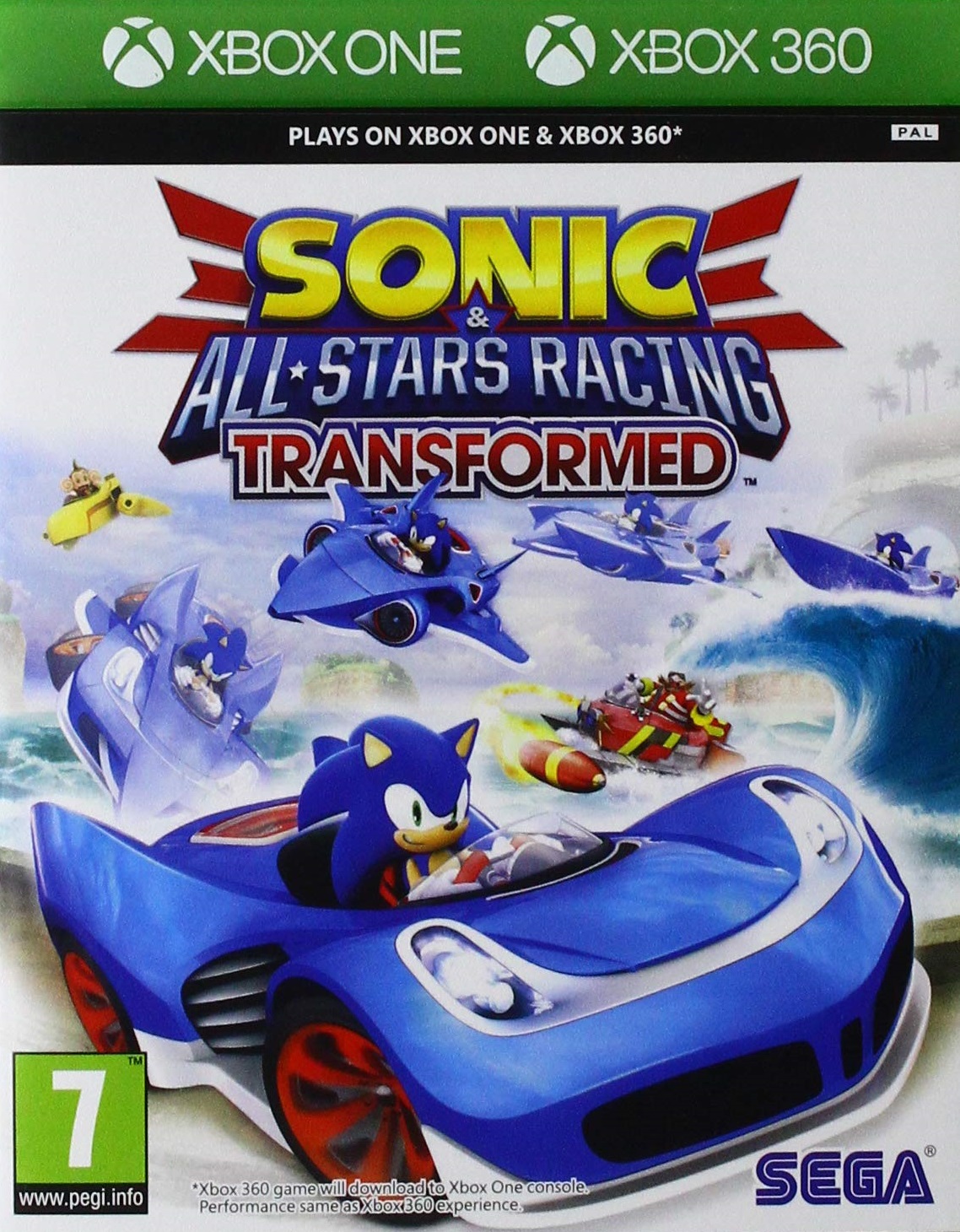 Игра Sonic & All-Stars Racing Transformed для Microsoft Xbox 360; Microsoft Xbox One