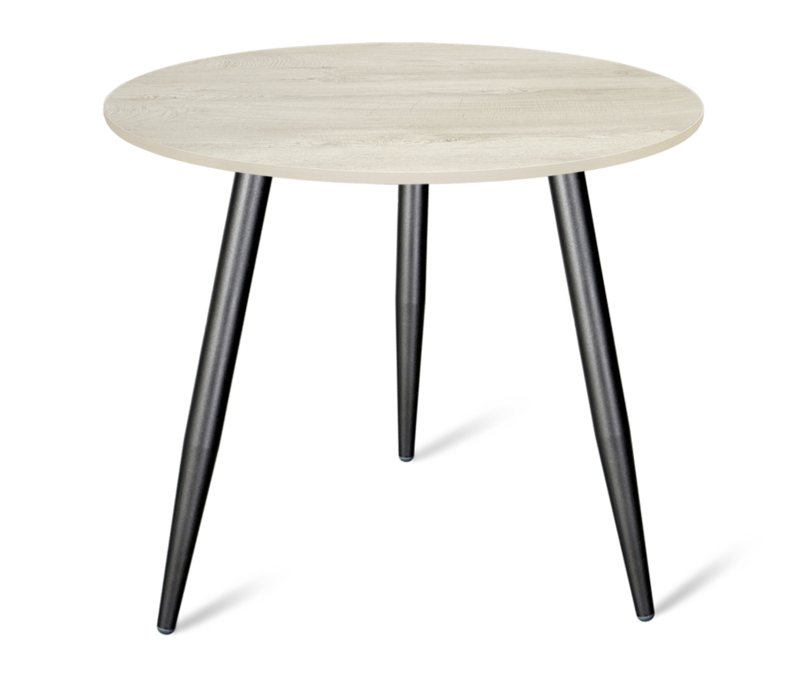 Стол кухонный Sheffilton SHT-T14/80, 80х80х75.5 см, черный муар/дуб беленый