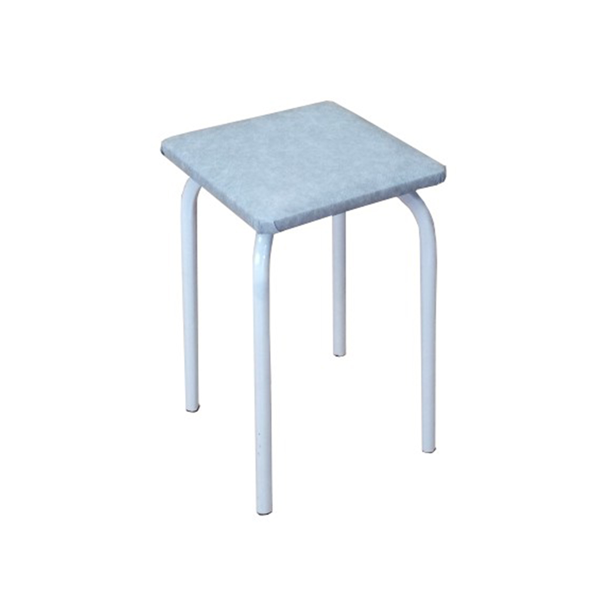 Табурет New Victoria Strong, мягкое квадратное сиденье, 28 см, серый