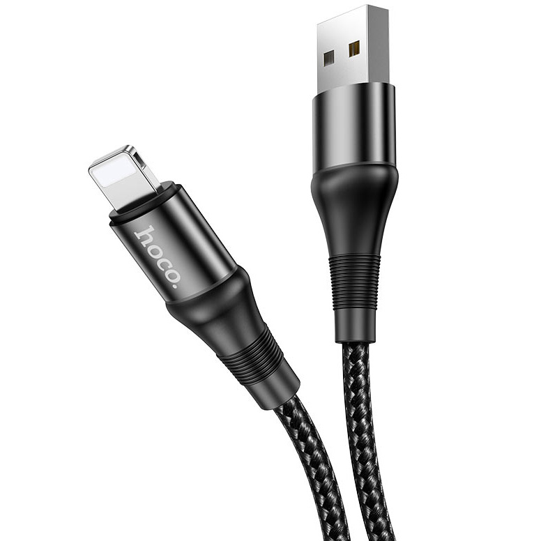 Кабель USB 2.0 A (m) - Lightning (m) 1м Hoco X50 Excellent - Черный