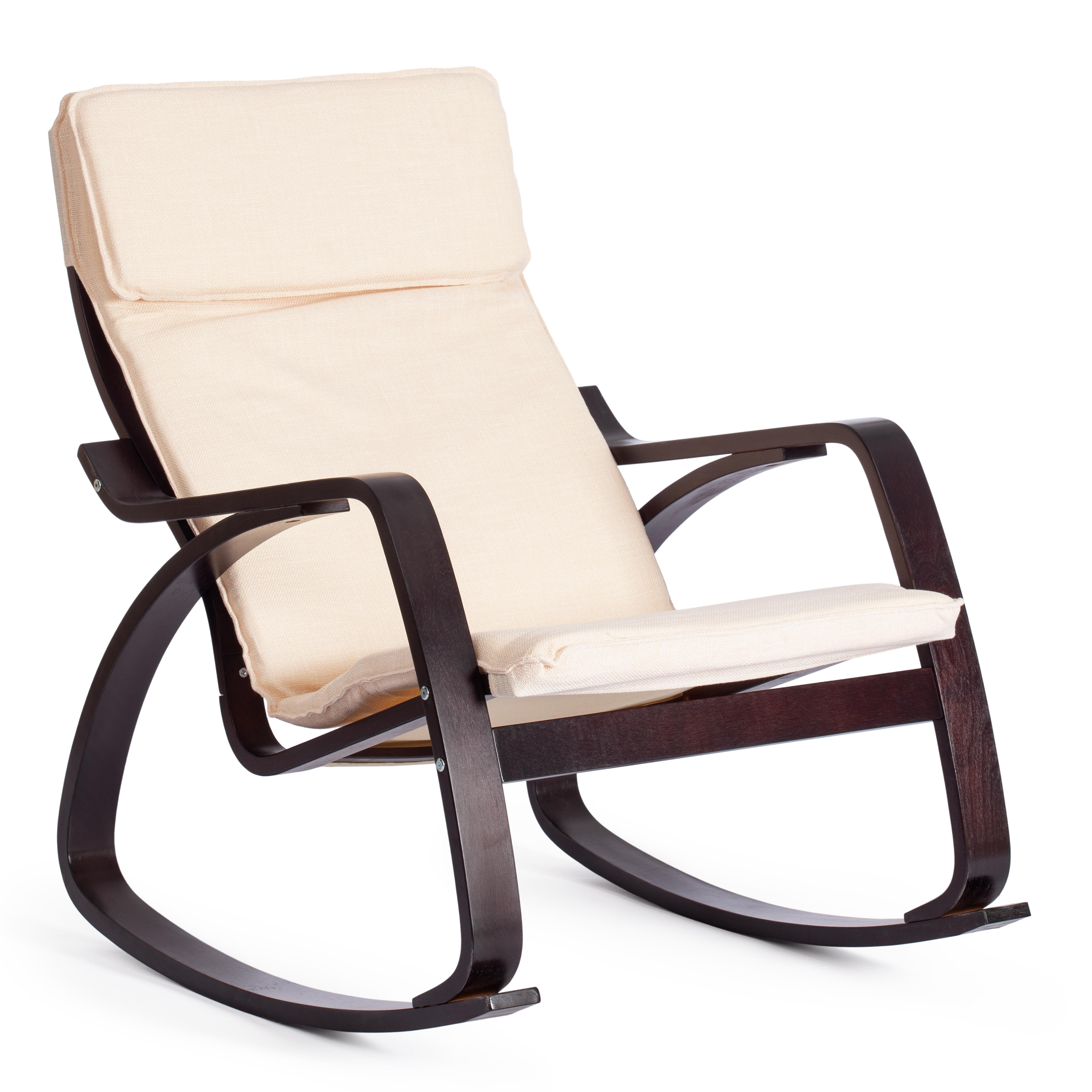 Кресло-качалка TetChair, венге, ткань бежевая
