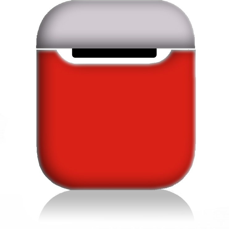 Чехол Anycase для AirPods double color красный, песочный