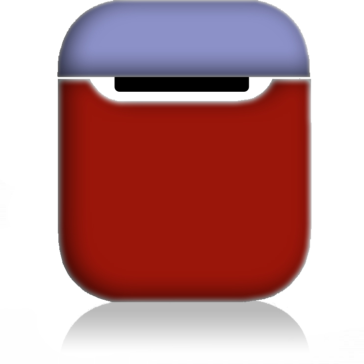 Чехол Anycase для AirPods double color темно-красный, фиолетовый