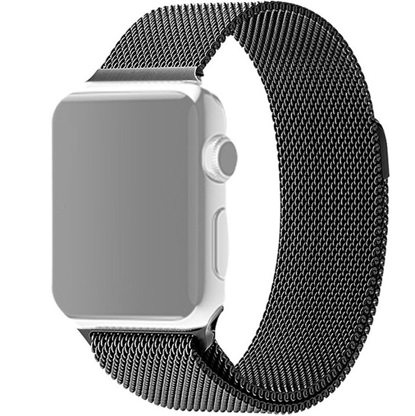 Ремешок для Apple Watch 1-6/SE миланская петля 42/44 мм InnoZone - Черный (APWTMS42-02)