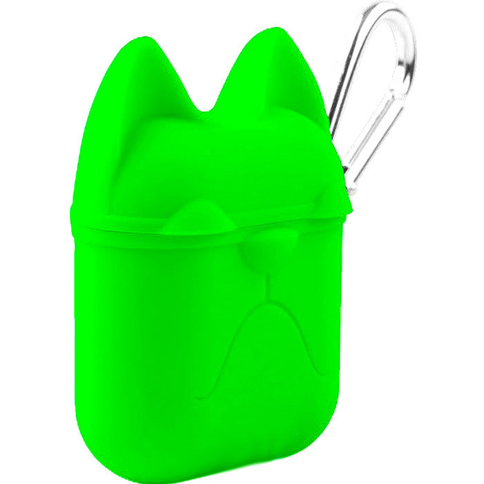 Чехол Anycase для Apple AirPods Grumpy Cat зеленый