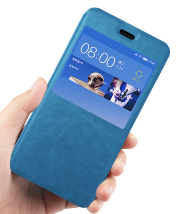 Чехол-книжка MyPads для Huawei Honor 8 Lite/ Huawei P8 Lite 2017 Edition синий