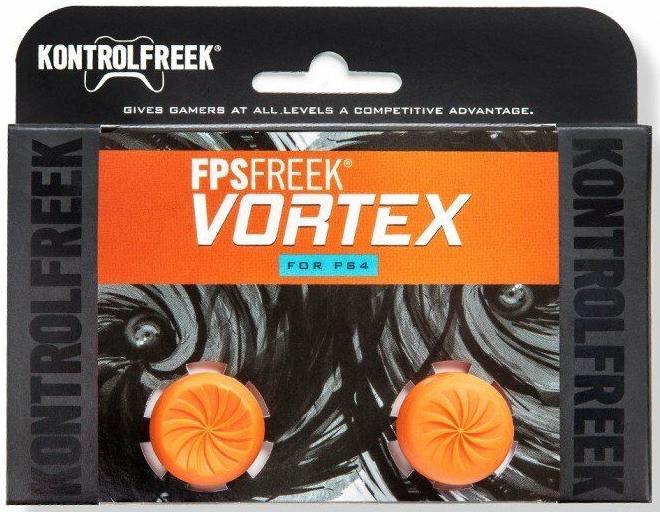 Накладки на стики для геймпада KontrolFreek FPS Freek Vortex \ 15 (2 шт) Оранжевые (PS4)