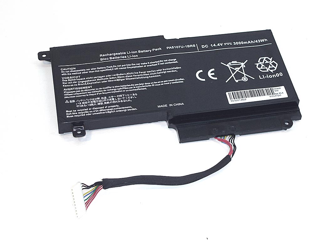 Аккумулятор для ноутбука Toshiba L55 5107 PA5107U-1BRS 14.4V 43Wh OEM Black
