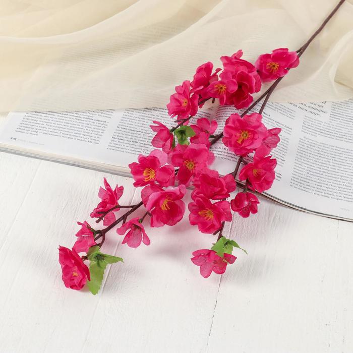 Цветы искусственные "Сакура нежность" 4х60 см, малиновый (2 шт)