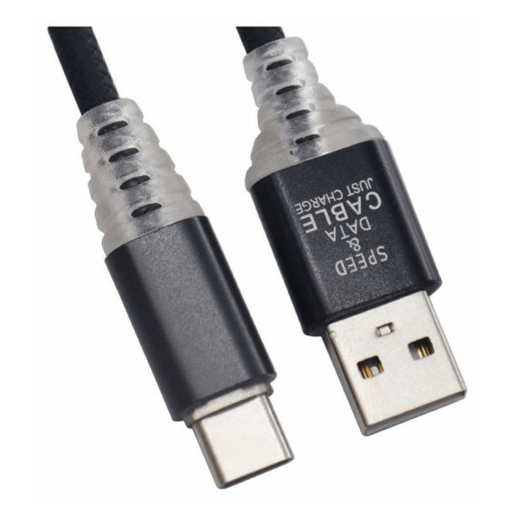 USB кабель Liberty Project Type-C Змея LED TPE черный 1 м