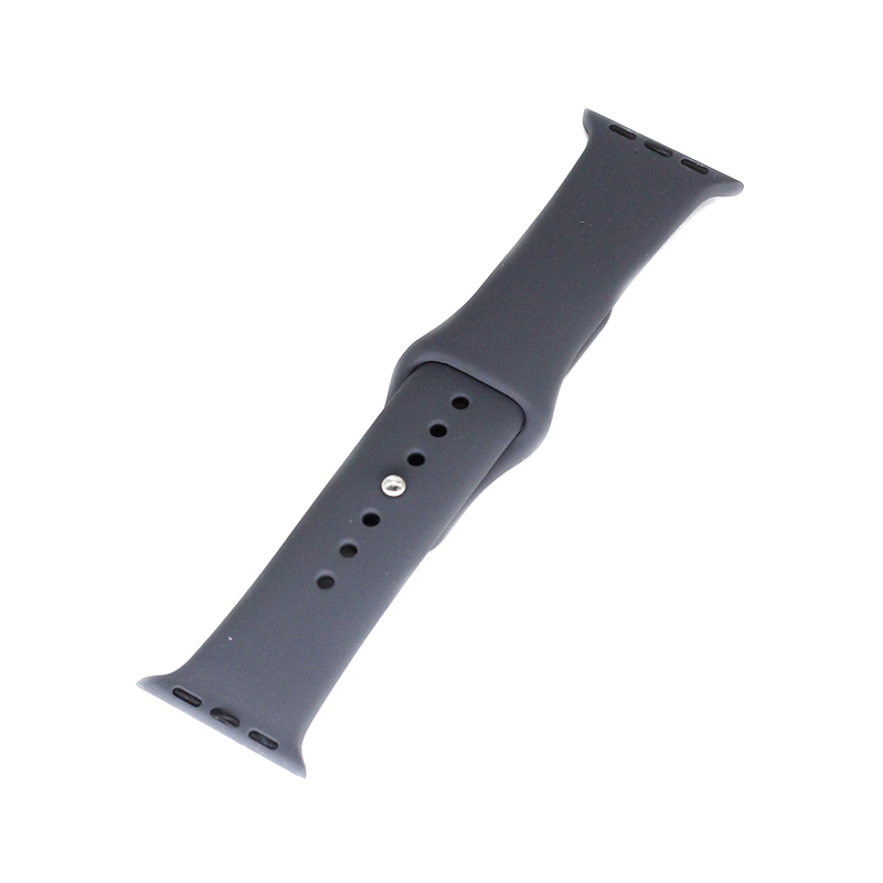 Ремешок силиконовый Noname для Apple Watch 38/40 mm (Серый)