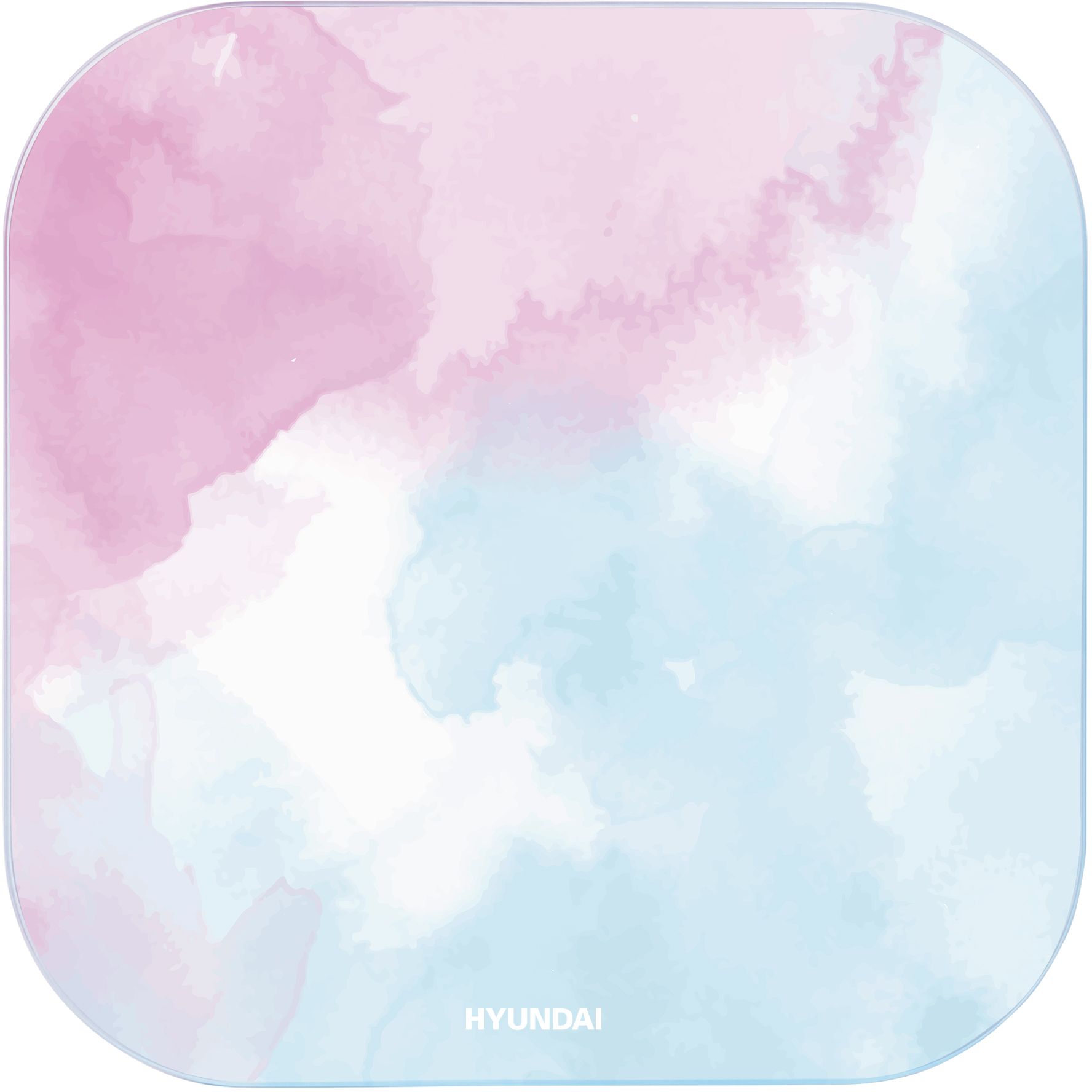 Весы напольные HYUNDAI H-BS03961 голубой, розовый