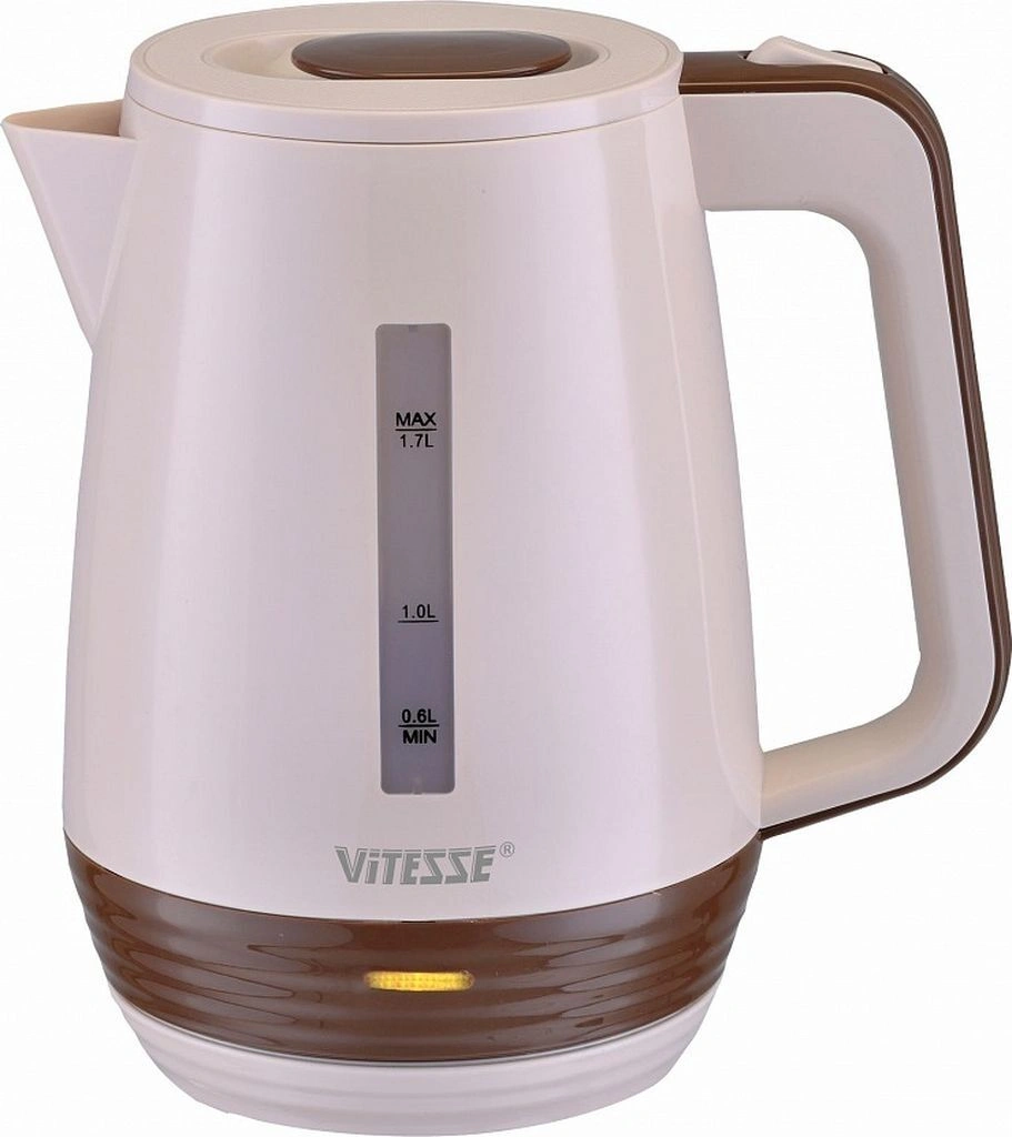 Чайник электрический Vitesse VS-184 1.8 л бежевый, коричневый