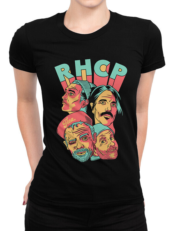 Футболка женская Dream Shirts Red Hot Chili Peppers - RHCP 1000998-1 черная L