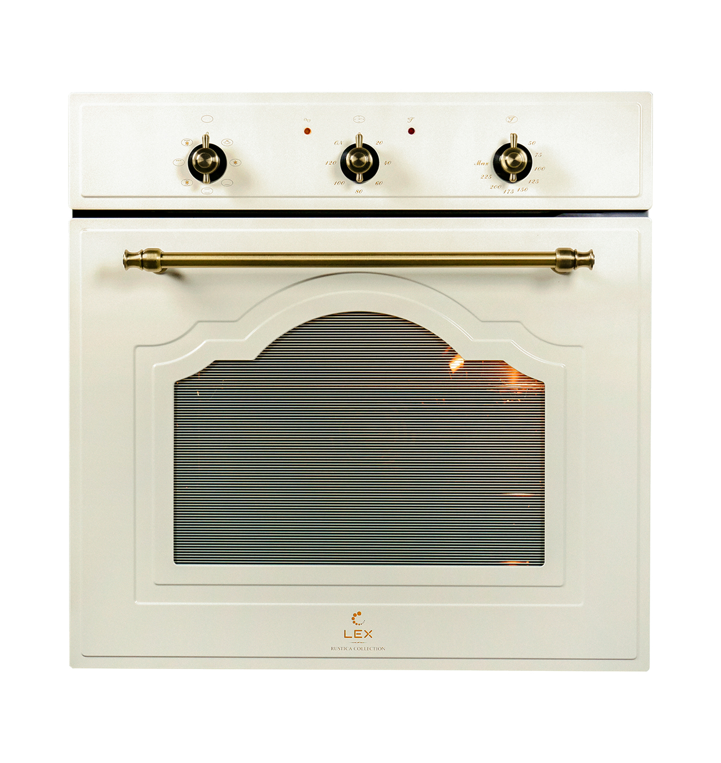 Встраиваемый электрический духовой шкаф LEX EDM 6075 C Ivory Light Белый антик