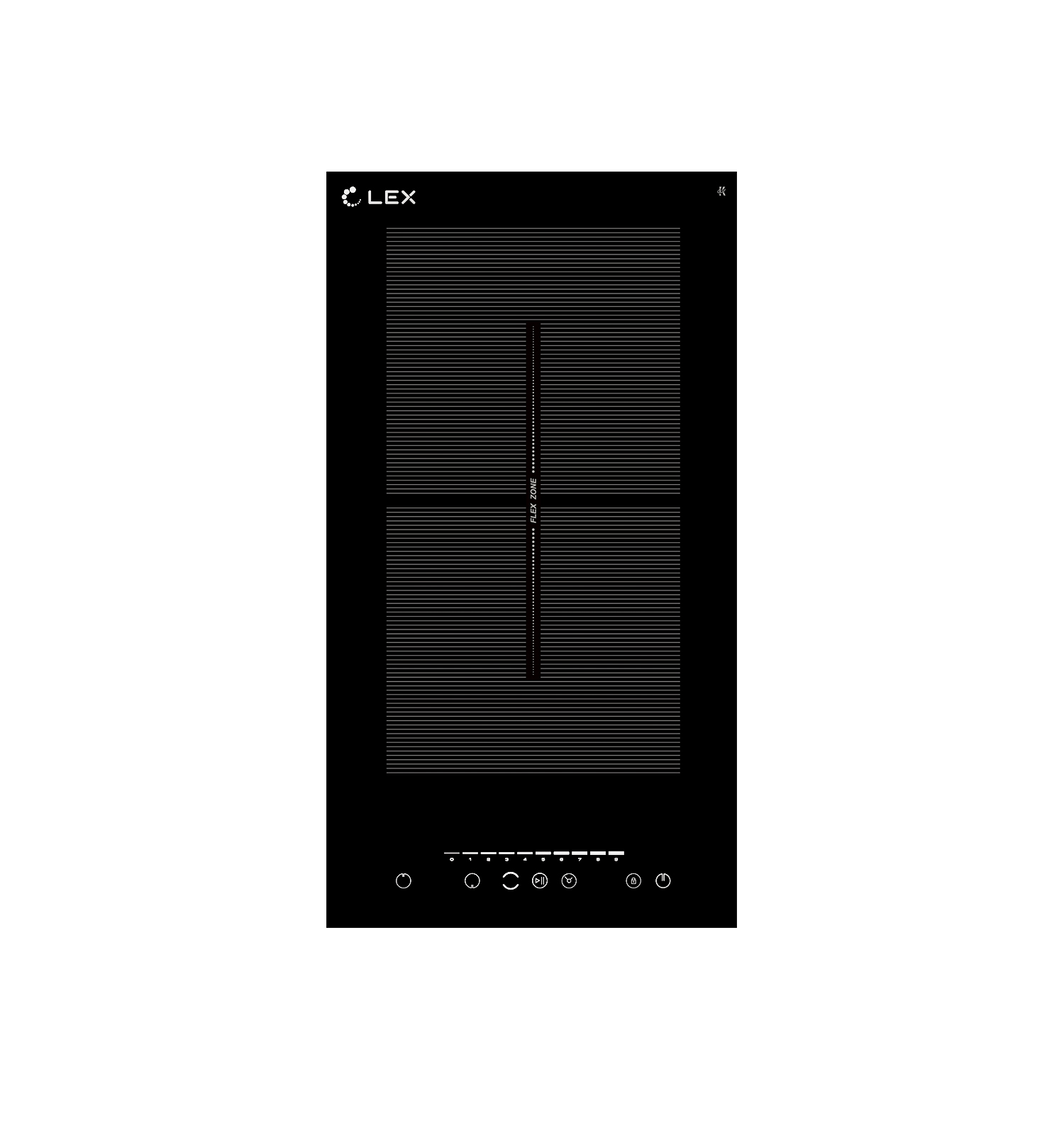 Встраиваемая варочная панель индукционная LEX EVI 320 F BL черный