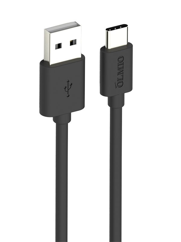 Кабель Olmio USB 2.0 - USB Type C 1м черный
