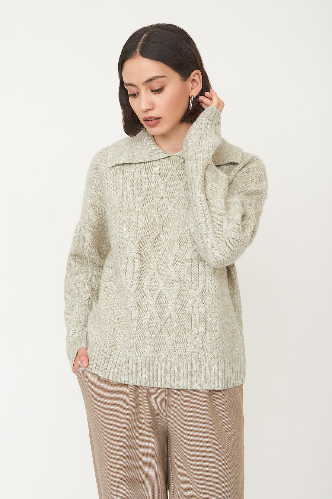 Джемпер женский Baon B1323546 зеленый L