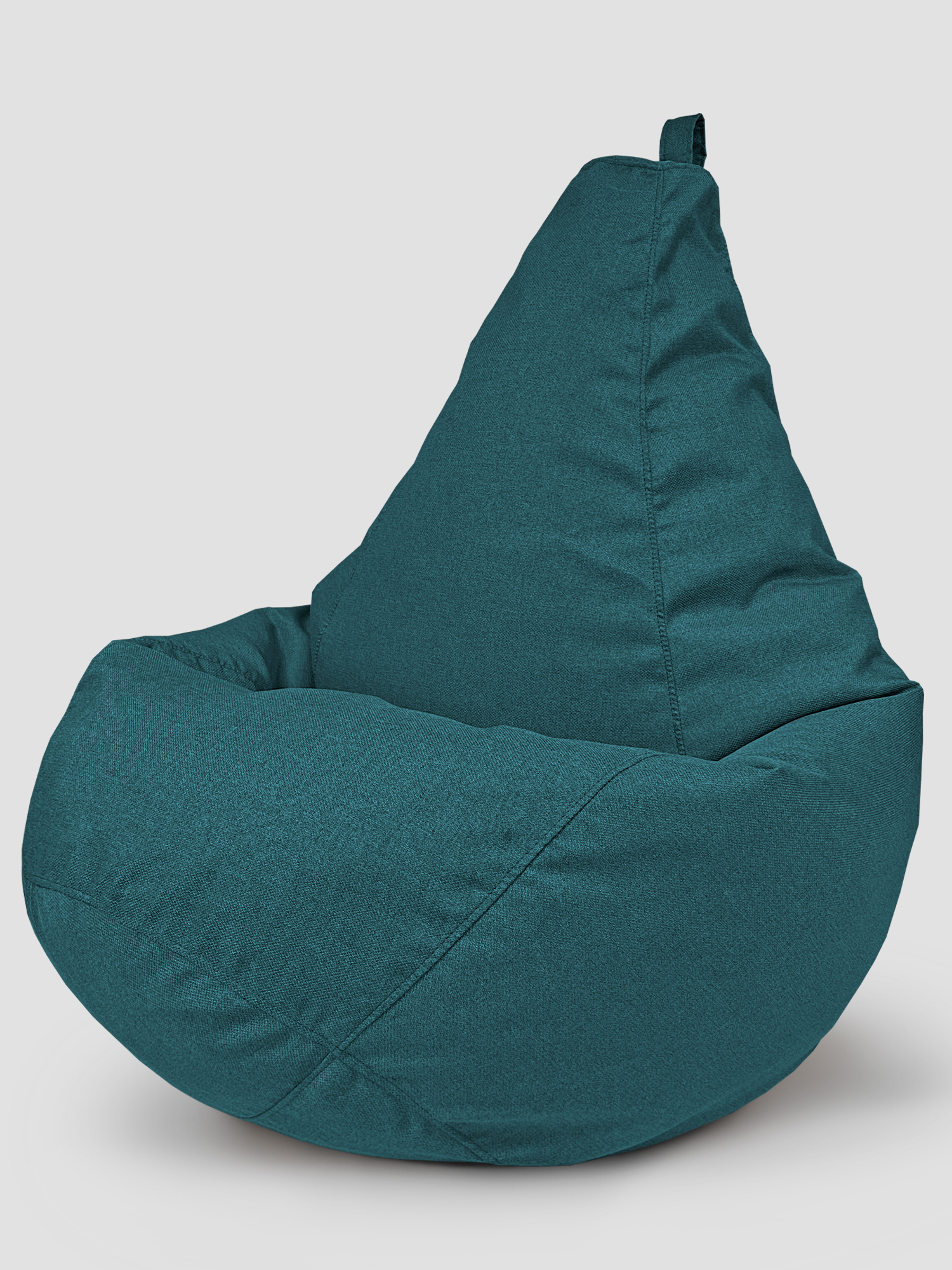 Кресло-мешок ONPUFF пуфик груша, размер XXXXL, бирюзовый рогожка