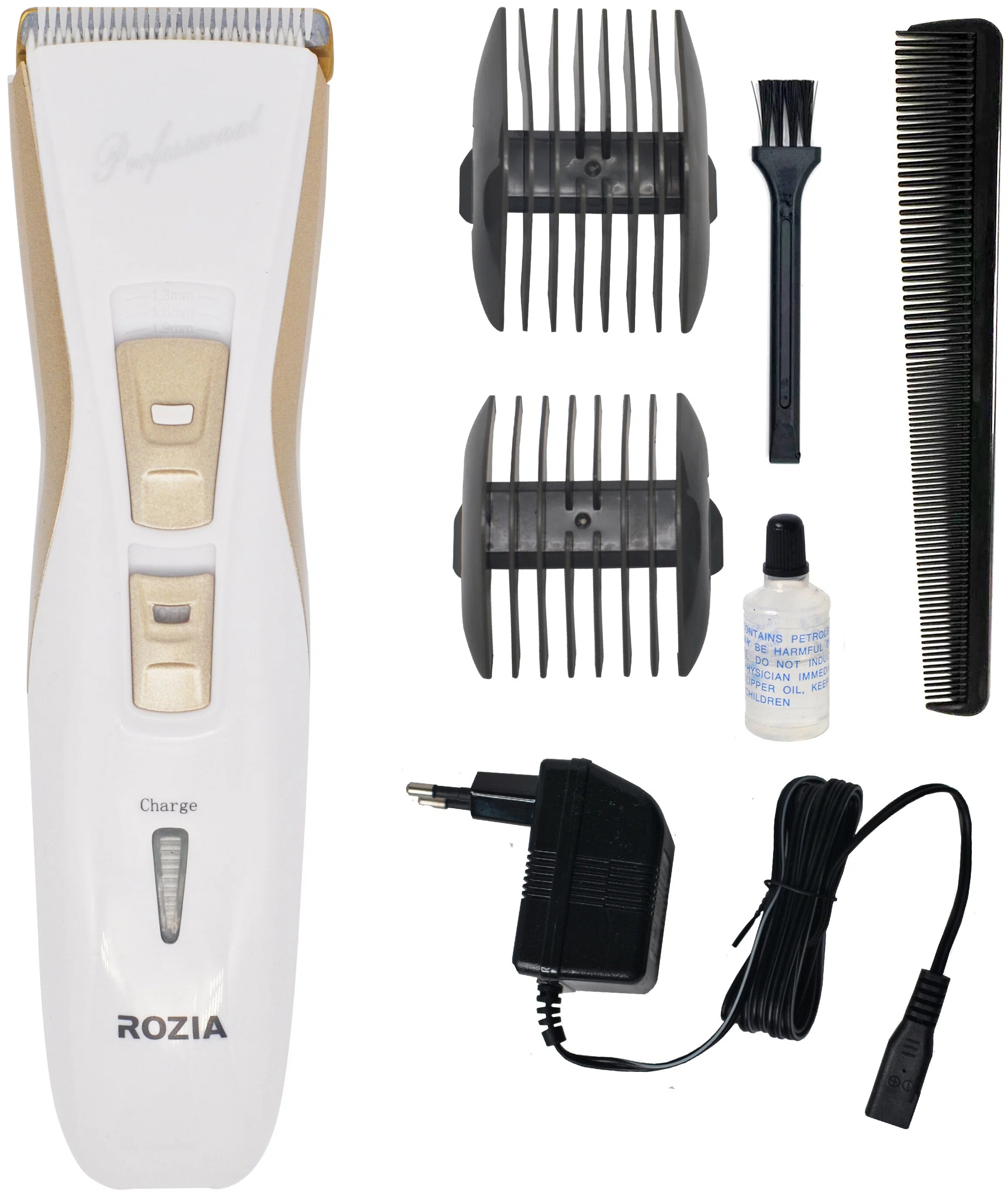 Машинка для стрижки волос Rozia Pro rz-202 белый