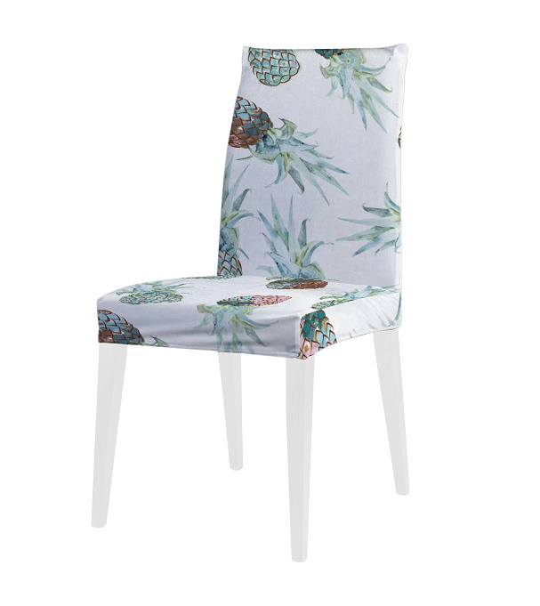 Декоративный чехол на стул со спинкой велюровый dvcc_8071 JoyArty