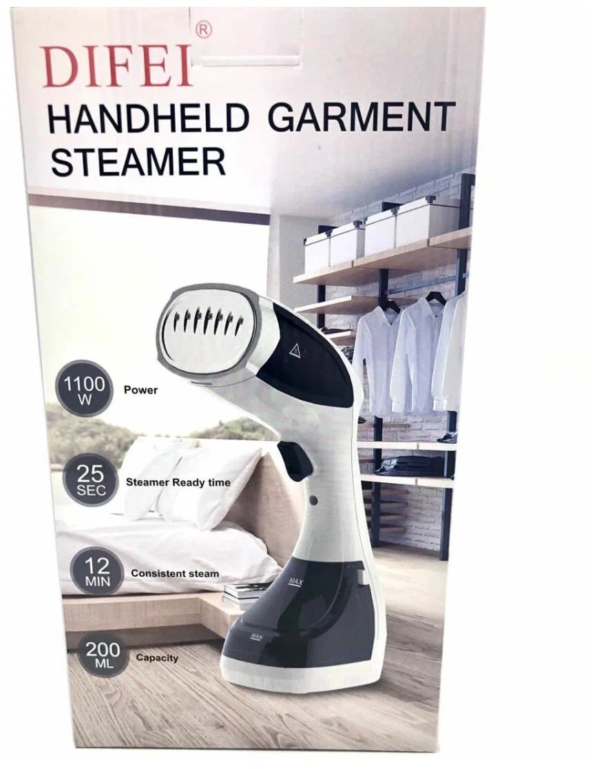 Ручной отпариватель Difei Garment Steamer 0.2 л белый, черный