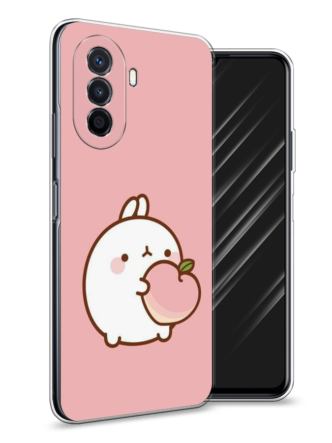 Чехол Awog на Huawei Nova Y70 "Кролик с персиком"