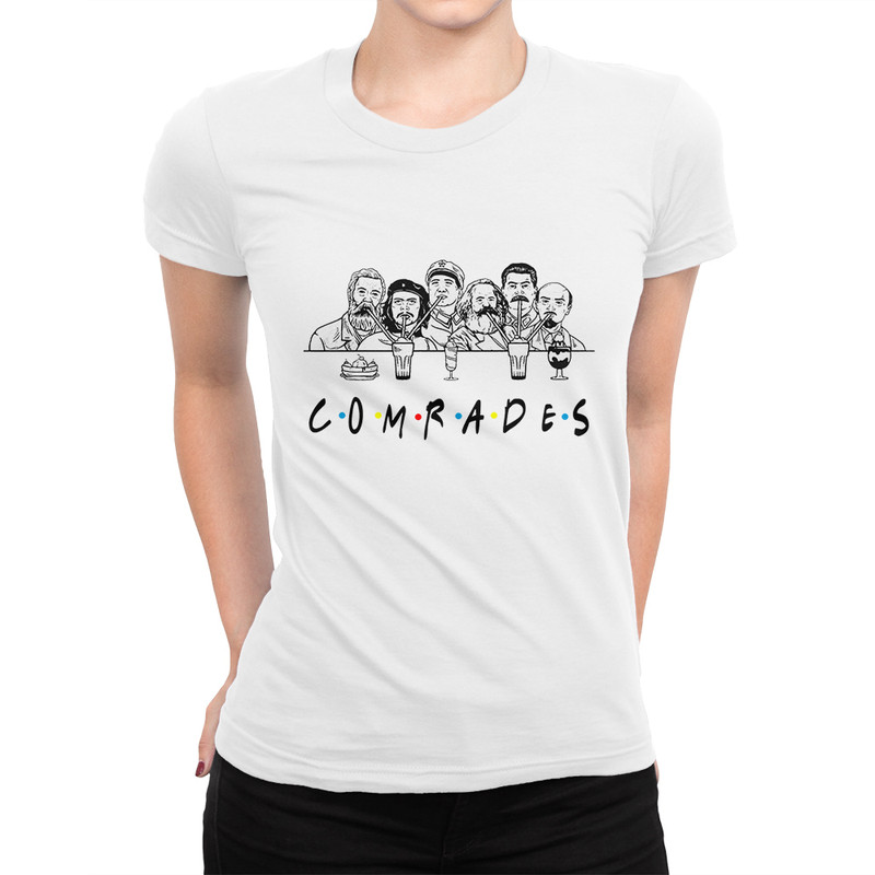 Футболка женская Dream Shirts Товарищи (Сталин, Ленин, Карл Маркс) белая XL