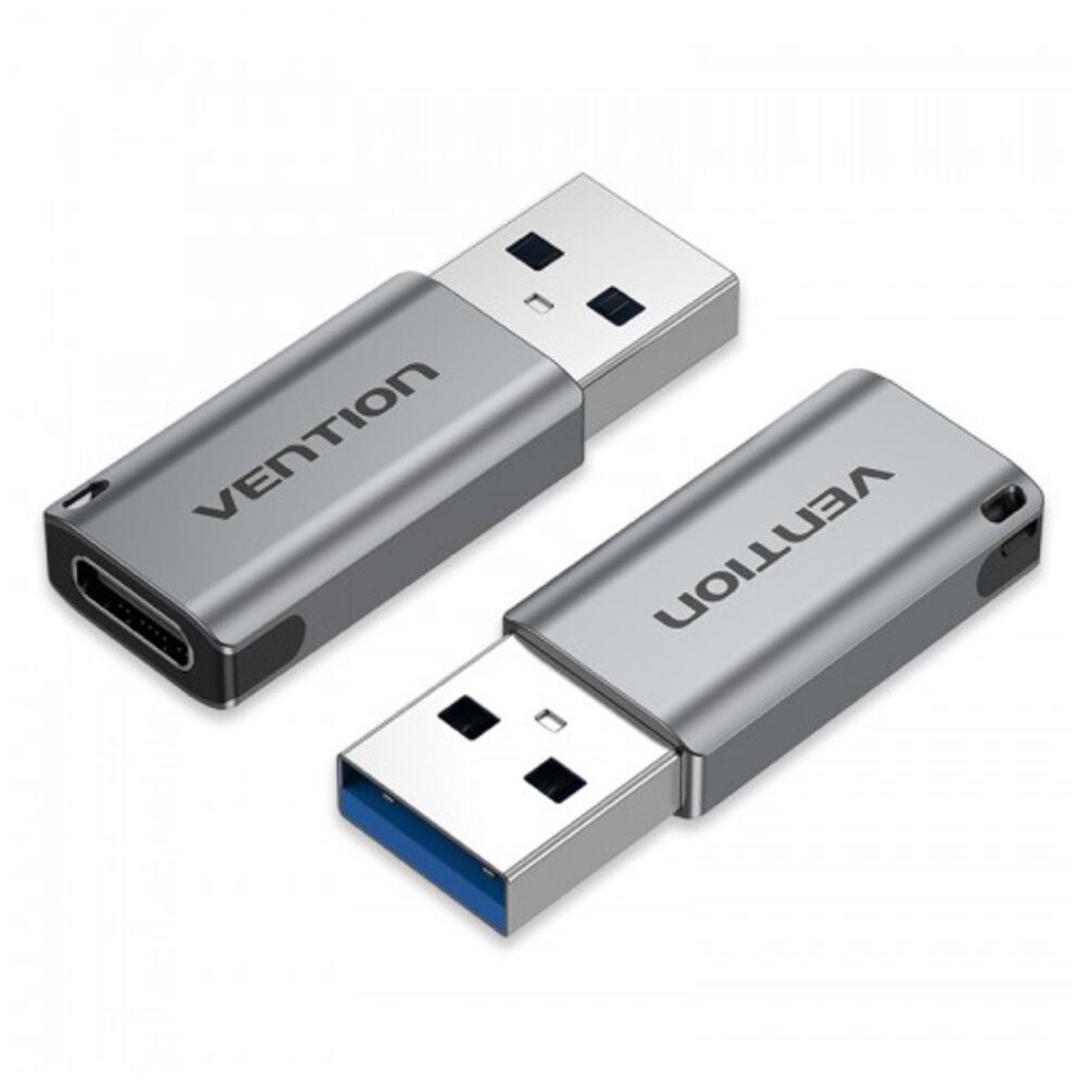 Адаптер Vention USB Type-C-USB A вилка-вилка м CDPH0